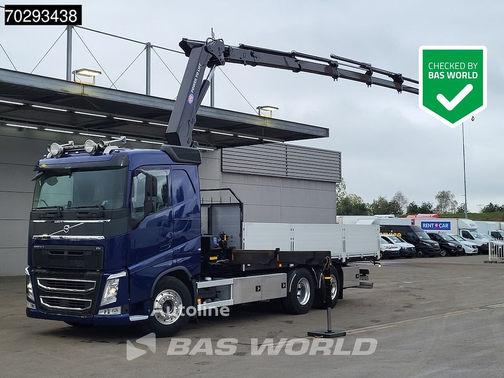 Volvo FH 500 FH 6X2 HMF 2620K-RC Crane Xenon Lift+Steering-Axle Automa kamion s ravnom platformom