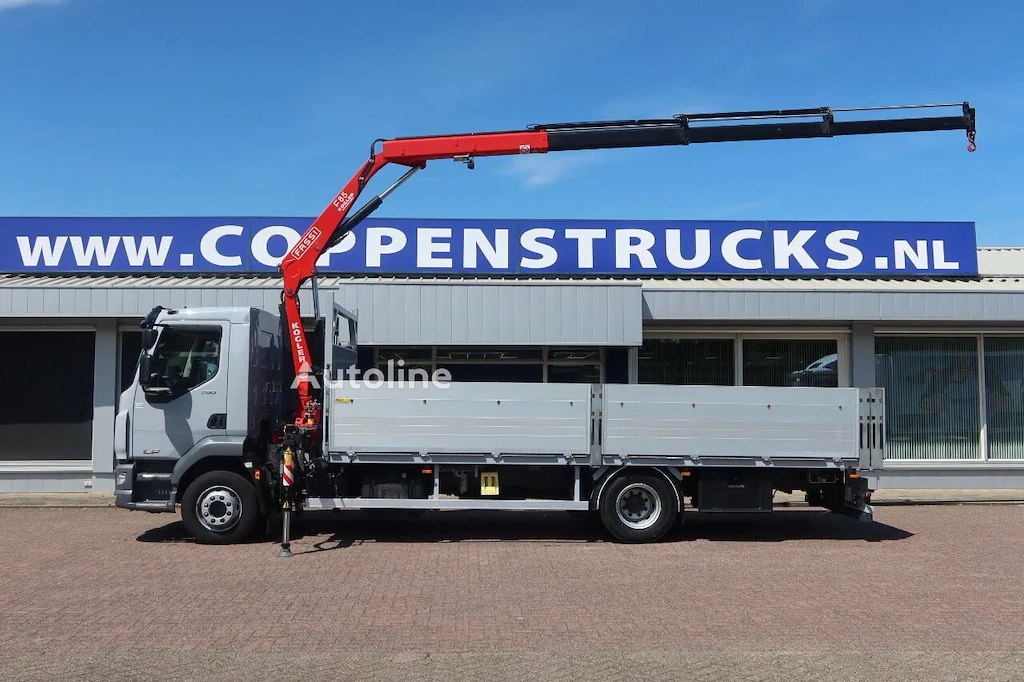 DAF LF 260 Openwagen+ Kraan Fassi F85 B023+ Radio controle kamion s ravnom platformom