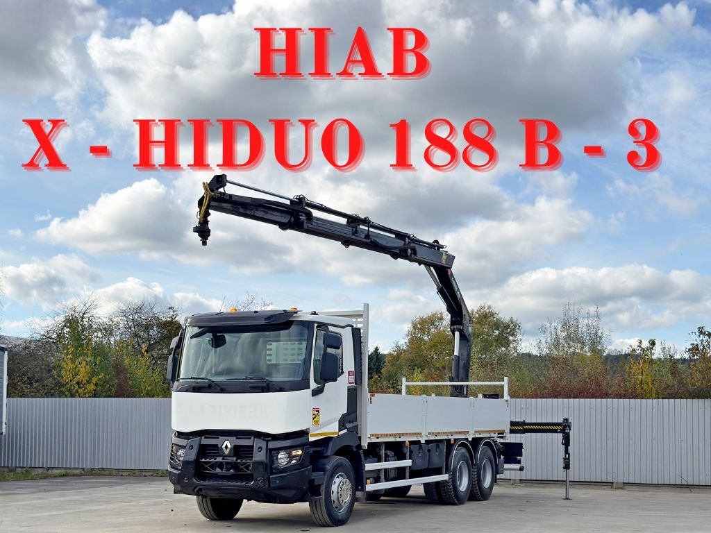 Renault C 380* HIAB X-HIDUO 188 B-3/FUNK*6x4 kamion s ravnom platformom