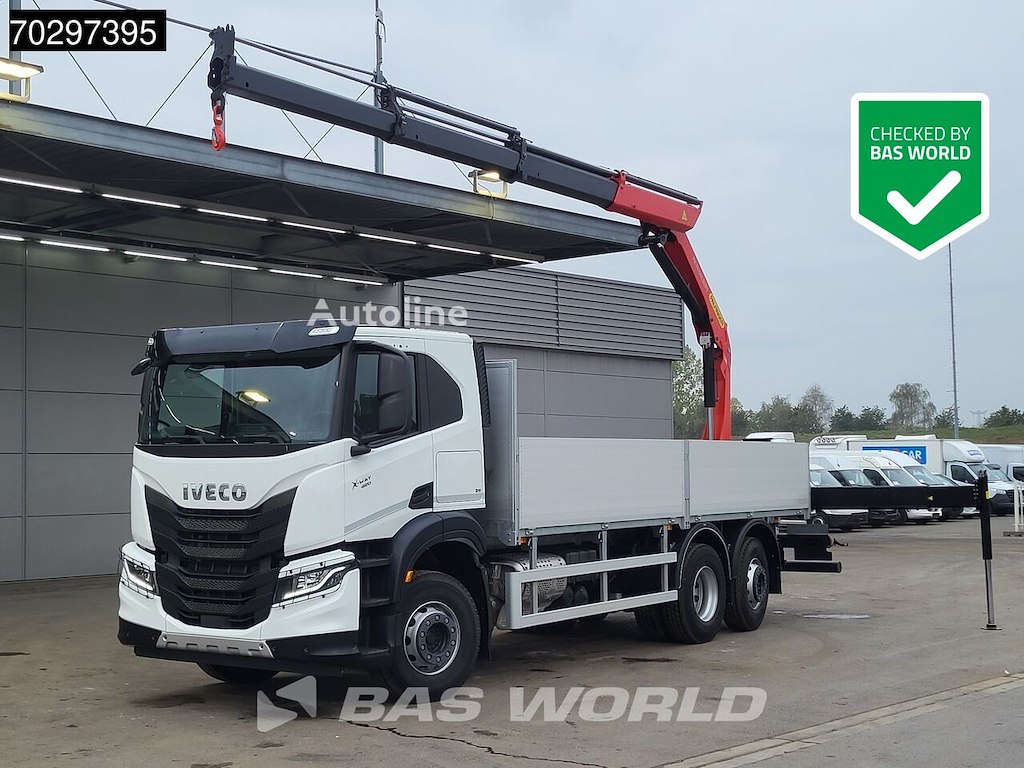 Novi IVECO X-Way 420 6X2 UNUSED Palfinger PK19001 SLD5 Crane Lift+steering- kamion s ravnom platformom