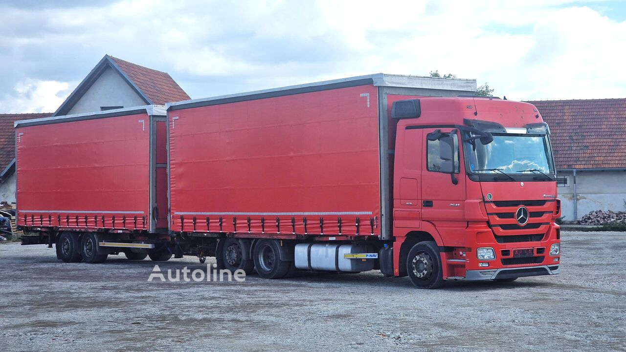 Mercedes-Benz ACTROS 2541 / BDF kamion furgon + prikolica sa kliznom ceradom