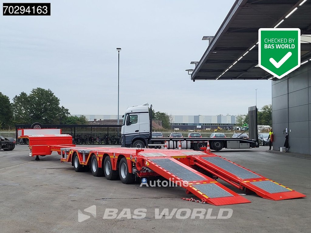 Nova Kässbohrer LB4E 4 axles Hydr. Ramps 620cm-Extendable Lift+ 2x Steering Axle poluprikolica sa niskom platformom