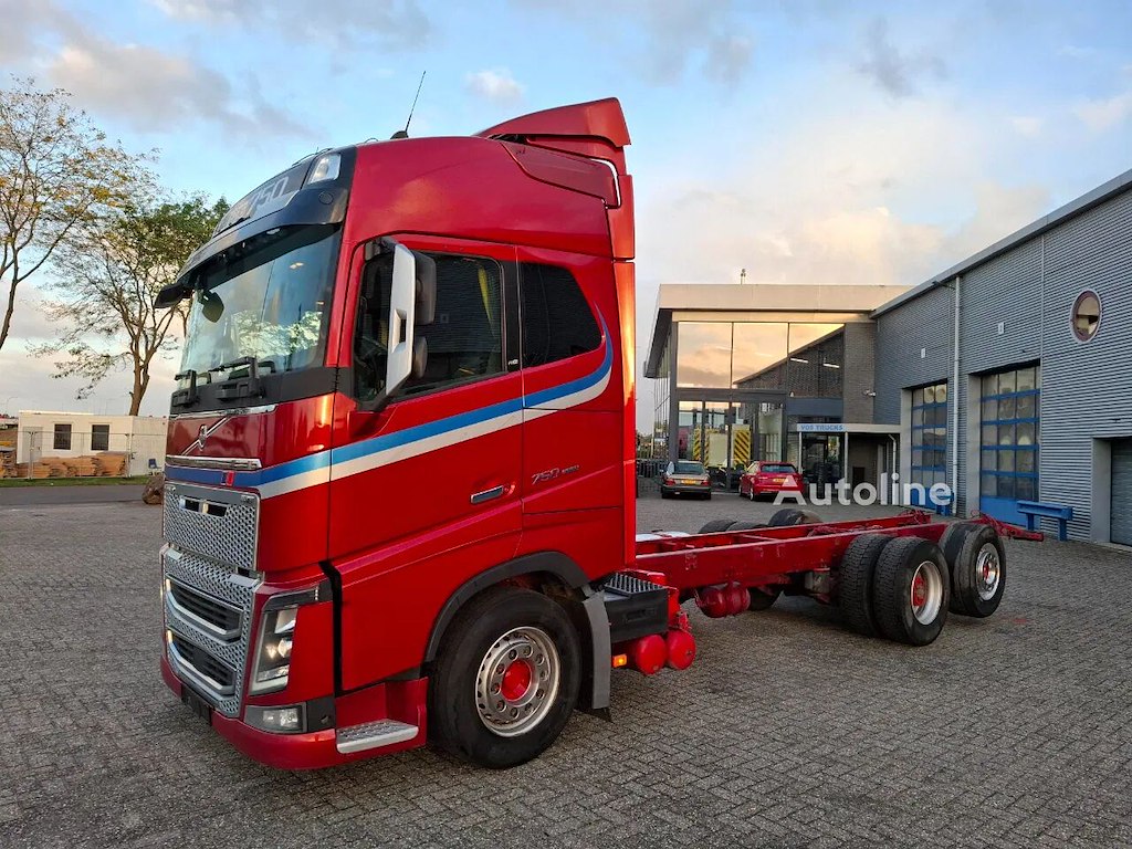 Volvo FH16-750 / BIG AXLE / VEB+ / ONLY:679711 KM / DYNAMIC STEERING / kamion šasija