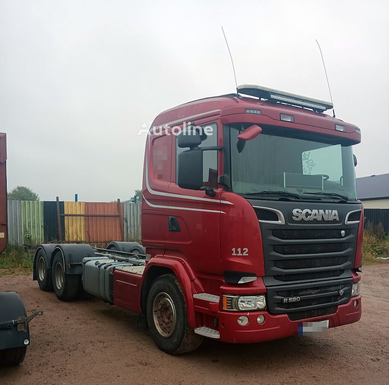 Scania R520 *6x2 *1 x Owner *FULL AIR *WB=4.50m *Euro 6 *VIDEO kamion šasija