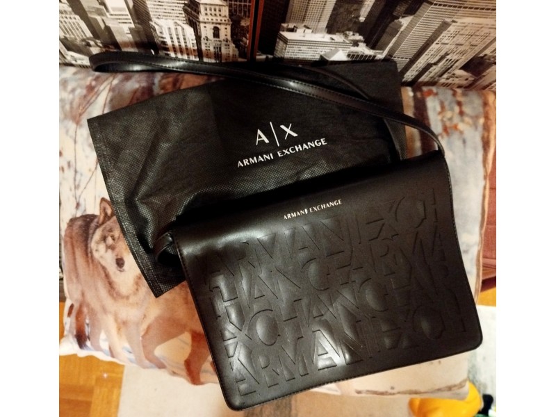 ARMANI EXCHANGE DIVNA LOGO TORBICA, DUST BAG!