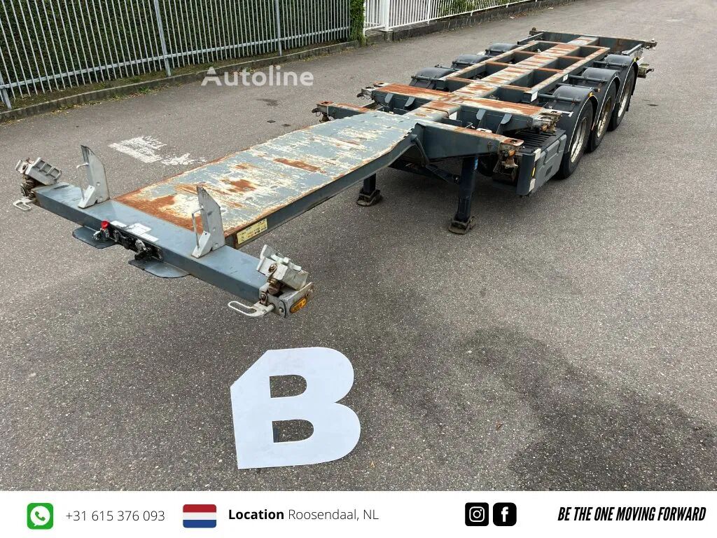 D-Tec FT-43-03V - BPW/DRUM - FIX AT 40FT - 65.130 poluprikolica za prevoz kontejnera