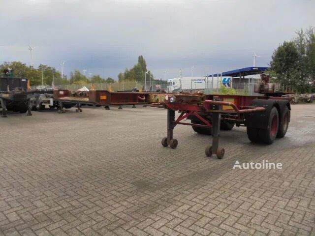 Krone SZC 20 Z STEEL SUSPENSION NL KENTEKEN 6 IN STOCK poluprikolica za prevoz kontejnera