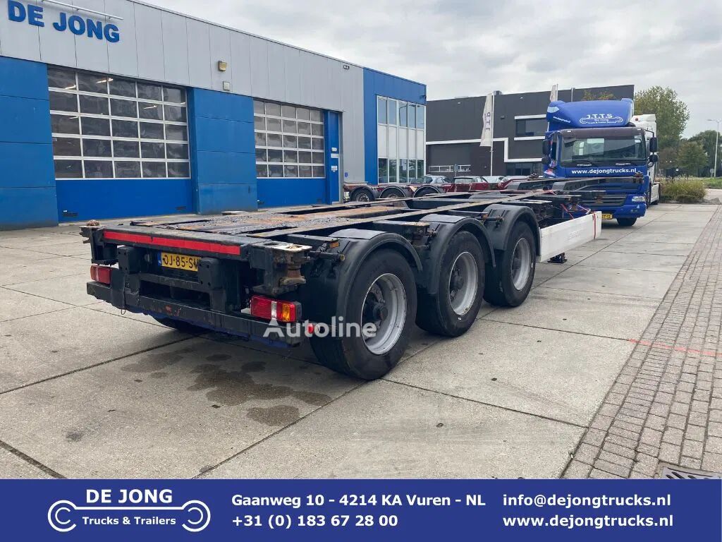 Krone SD 27 / Container Chassis / BPW + Disc / 1x Extendable / 1x Lift poluprikolica za prevoz kontejnera