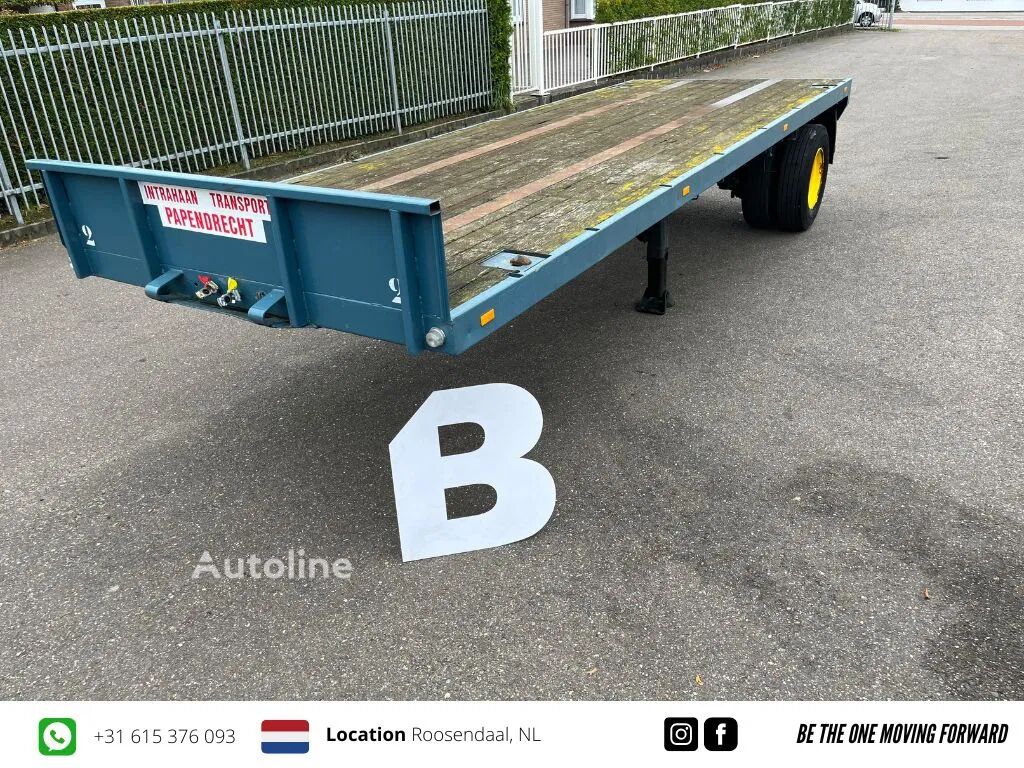 Pacton 1520DS - GVW 20.000KG - Twistlocks - APK/TUV/MOT 03-2026 - 65.13 poluprikolica platforma