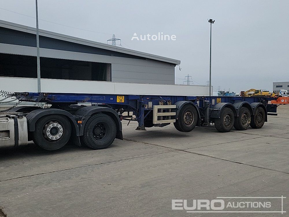 Prodaje se Dennison Trailers 4 Axle 40' Skeleton Trailer, Front Lift Axle, Twist Loc poluprikolicu platformu na aukciji