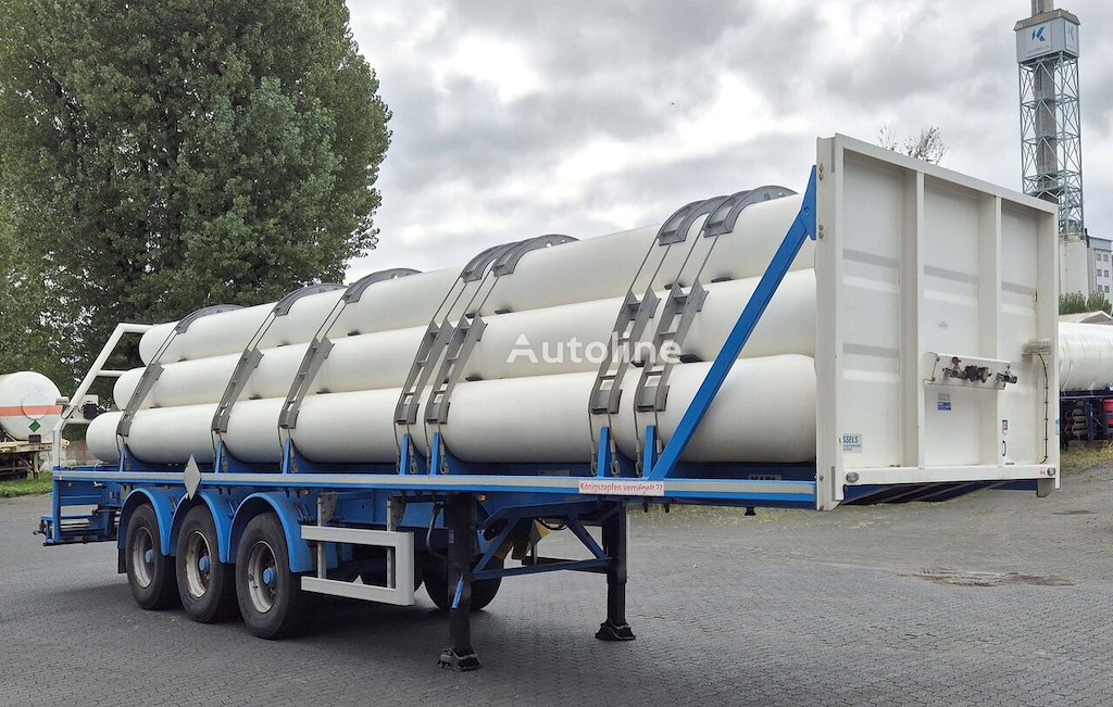 MAFA for compressed helium, hydrogen, Wasserstoff, methane, CNG poluprikolica cisterna za gas
