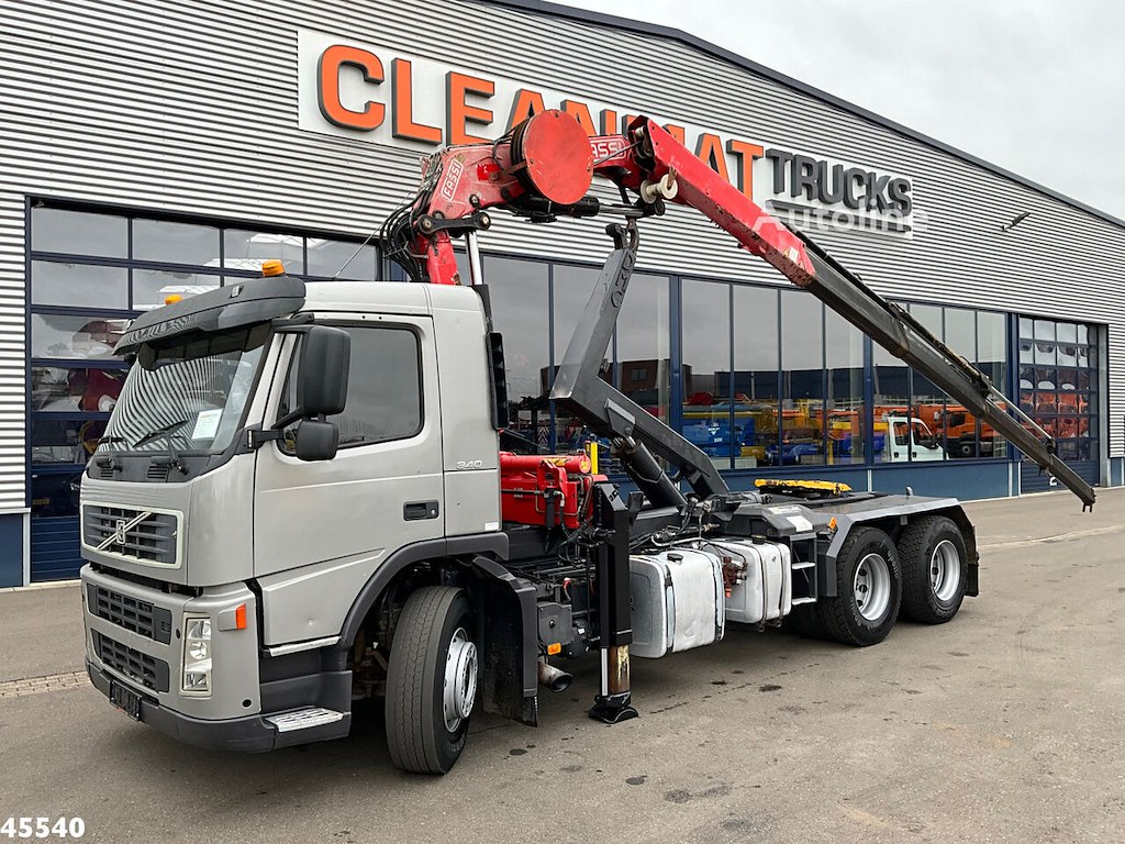 Volvo FM 340 6x4 Fassi 19 Tonmeter laadkraan kamion rol kiper