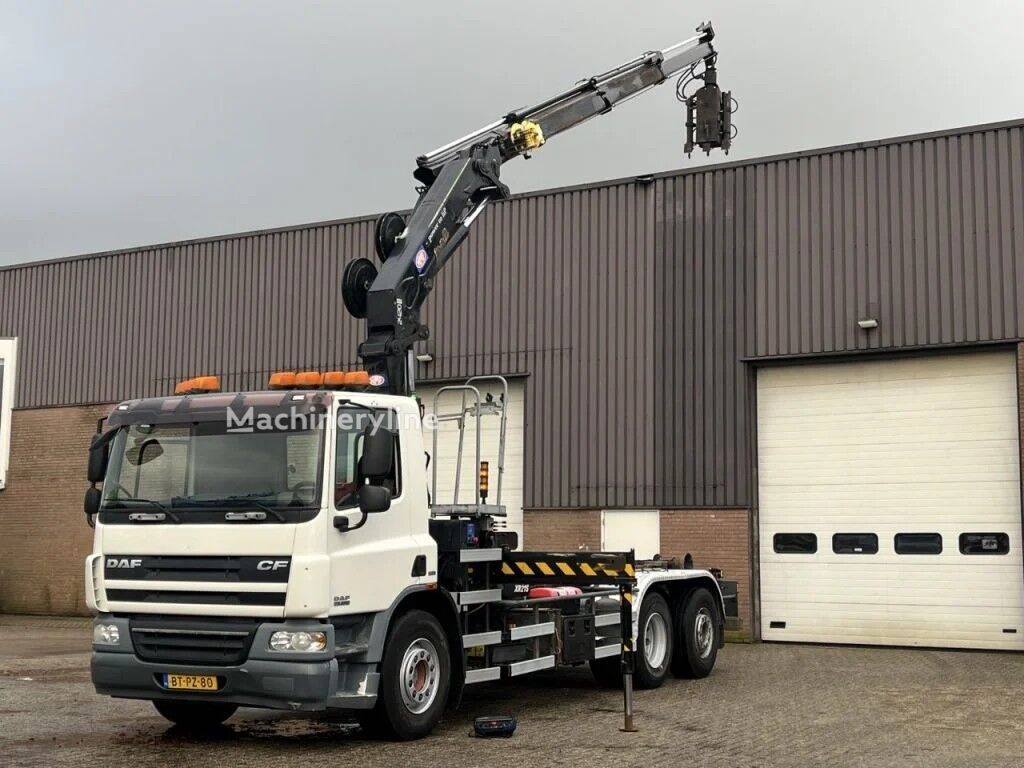 DAF CF 75 / Euro5 / HMF 2420 Kraan / Haakarm / Radio remote / Only 3 kamion rol kiper