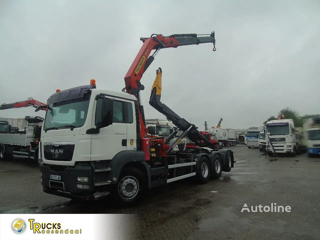 MAN TGS 35.440 + PALFINGER 24500 + 8X4 + EURO 5 + REMOTE kamion rol kiper