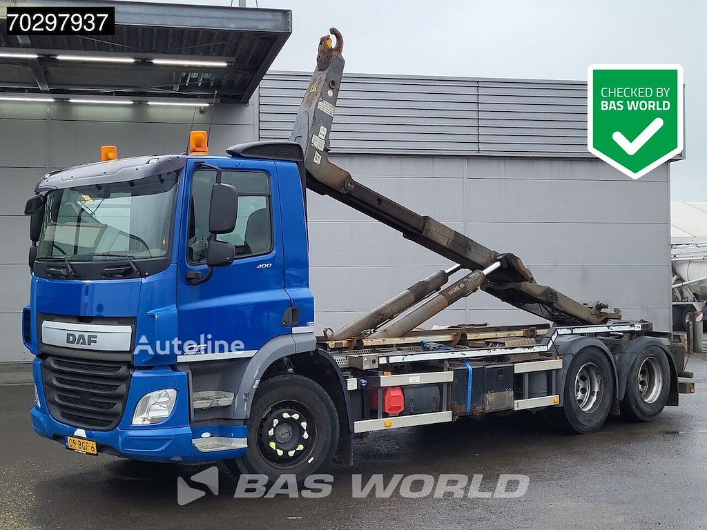 DAF CF 400 6X2 VDL S-21-6200 Hooklift Lift Axle Automatic ACC Euro 6 kamion rol kiper