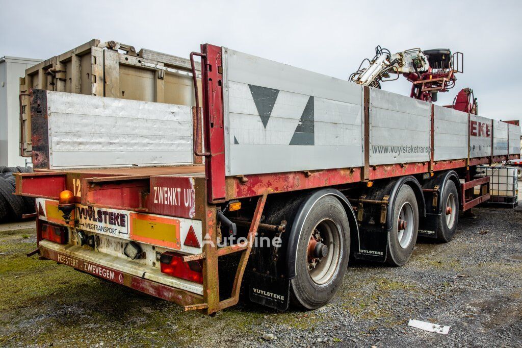 KWB KRAAN/CRANE/GRUE/KRAN - KENNIS 16 TON/M(3xhydr.) poluprikolica sa ravnom platformom