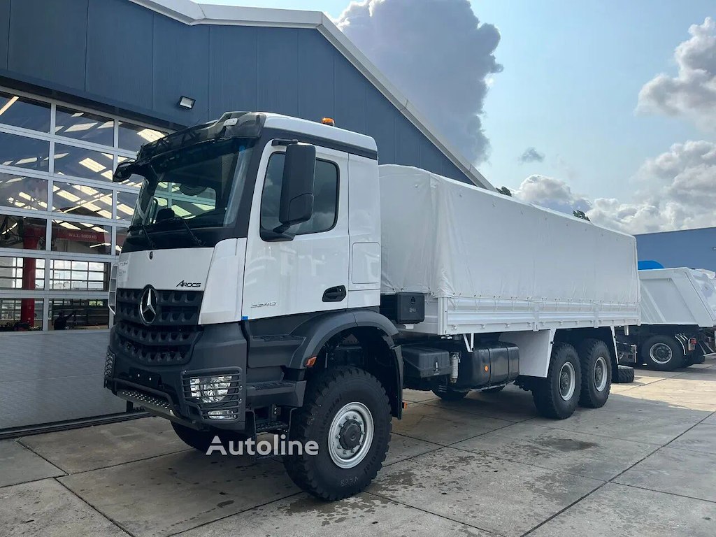 Novi Mercedes-Benz Arocs 3340 A 6x6 Cargo Truck kamion sa klizna zavesa cerada