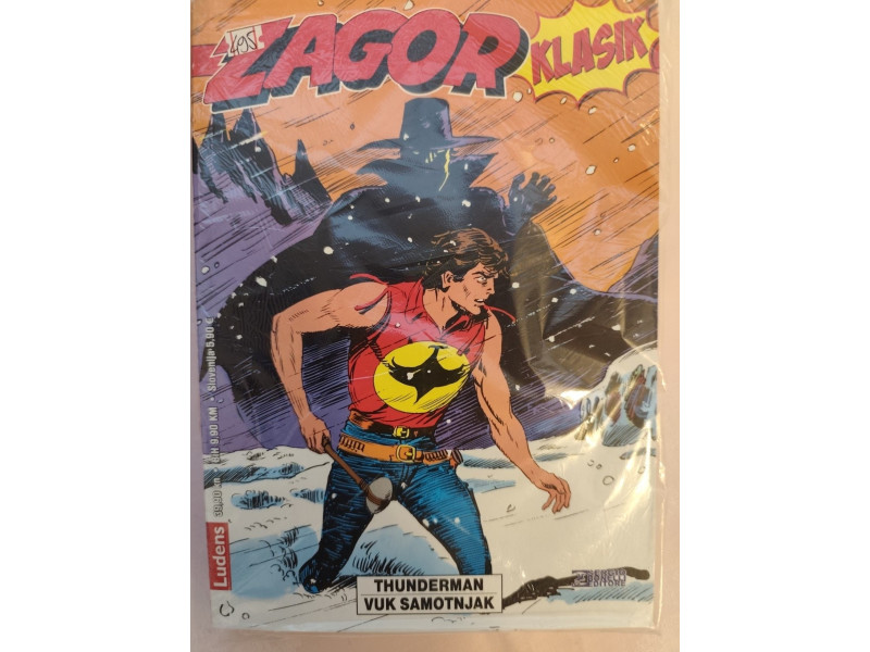 Zagor klasik 55 Thunderman - Vuk samotnjak (5+)