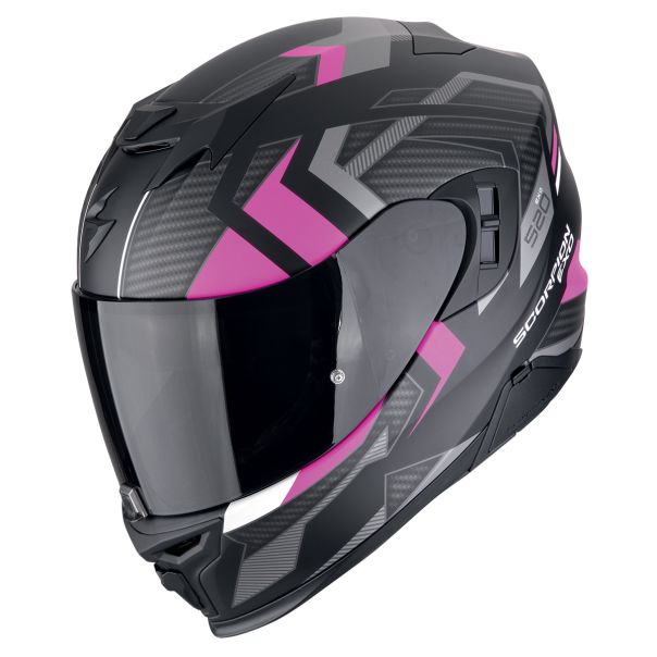 SCORPION Exo-520 evo air sensus matt black-pink kaciga