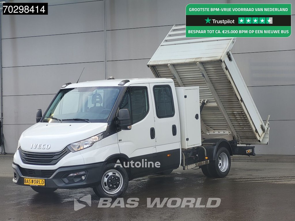 IVECO Daily 35C14 Kipper met Kist Dubbel Cabine 3,5t Trekhaak Dubbellu kamion kiper < 3.5t