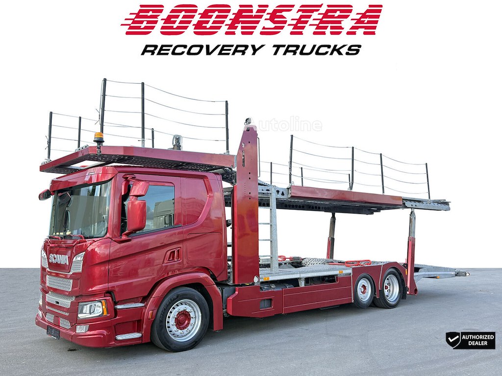 Scania P450 6x2 Kassbohrer Citytrans Pro Winde standairco Retarder autotransporter