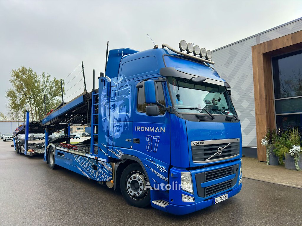 Volvo FH 460 autotransporter + prikolica autotransportera