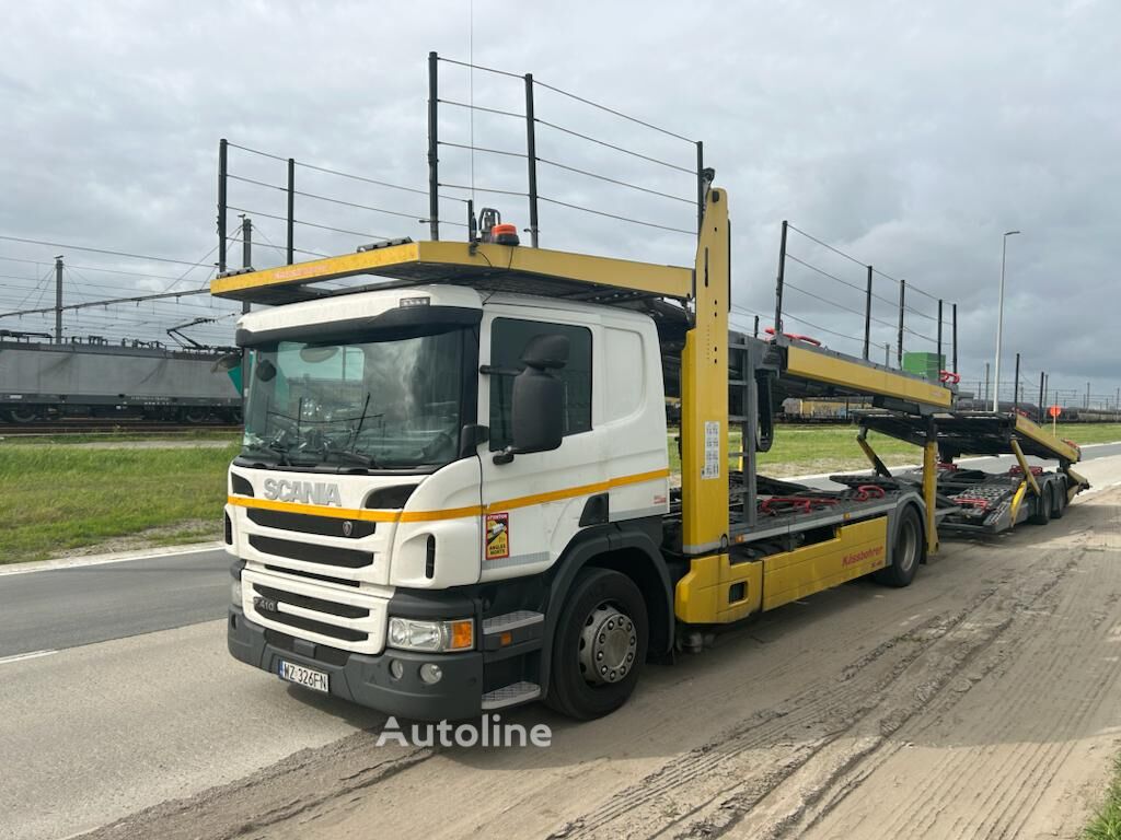 Scania P410 autotransporter &#x2B; prikolica autotransportera