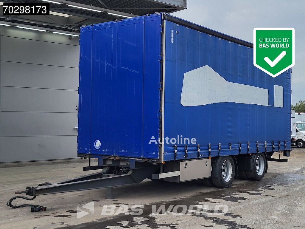 NBT A.M.20 2 axles APK 04/26 Liftas prikolica sa kliznom ceradom