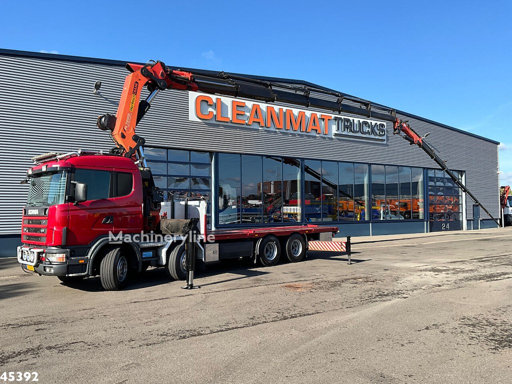 Scania R 124.420 8x4 Palfinger 72 Tonmeter laadkraan + Fly-Jib! kamion platforma
