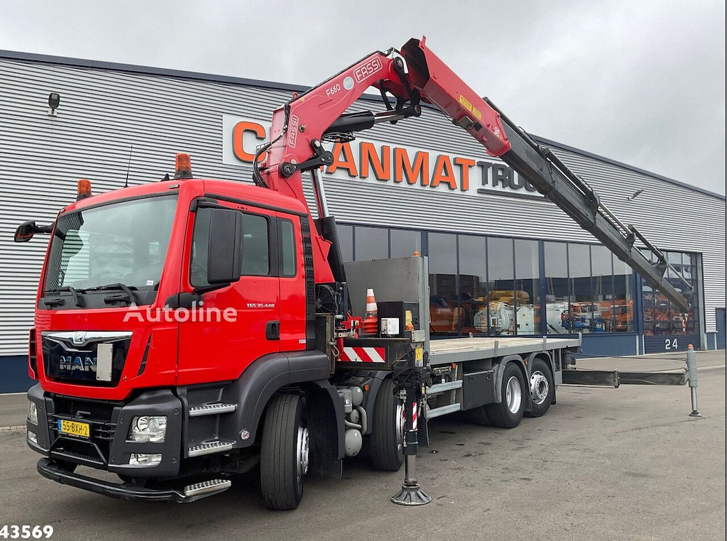 MAN TGS 35.440 Euro 6 Fassi 66 Tonmeter laadkraan kamion platforma