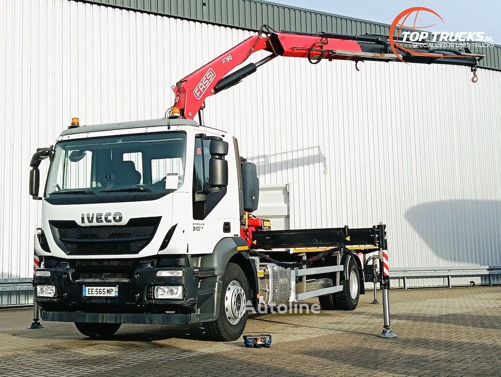 IVECO Stralis 310 19 TM Fassi Kraan, Crane, Kran, Grue - Afstandsbedie kamion platforma