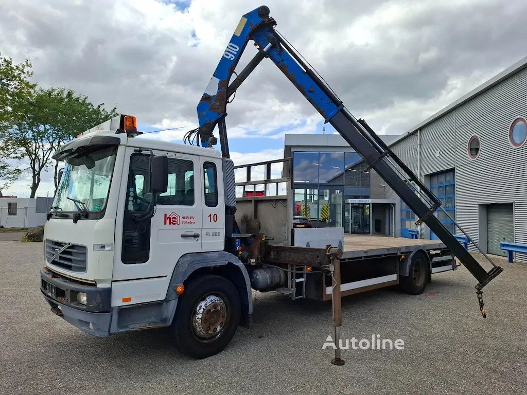Volvo FL6-220 / HMF 910 / REMOTE / ONLY:493620 KM / AIRCO / FULL-AIR / kamion platforma