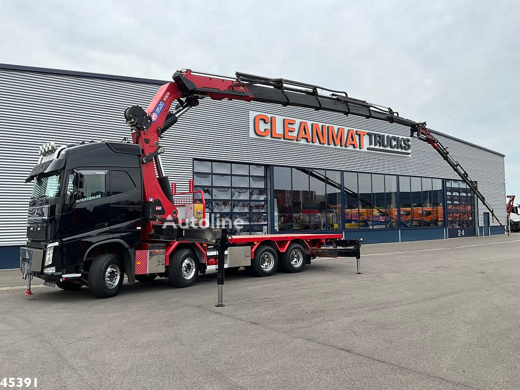 Volvo FH 540 8x4 HMF 85 Tonmeter laadkraan + Fly-Jib Just 222.786 km! kamion platforma