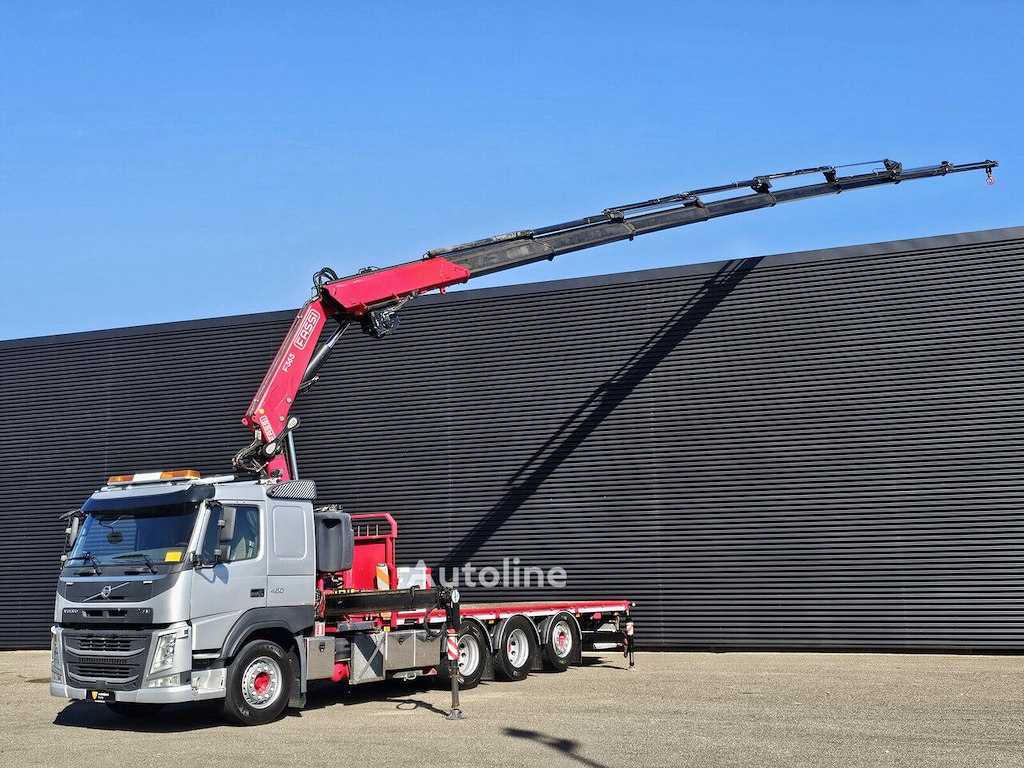 Volvo FM 460 8x4-4 / FASSI 36.5 t/m -8 x EXTENSION + WINCH kamion platforma