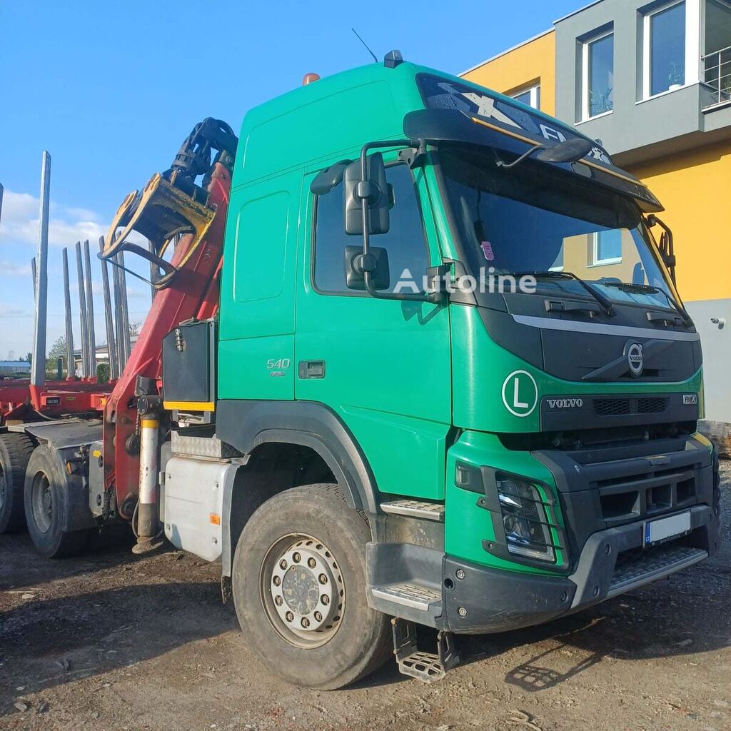 Volvo FMX 540 kamion za prevoz drva + šumarska prikolica