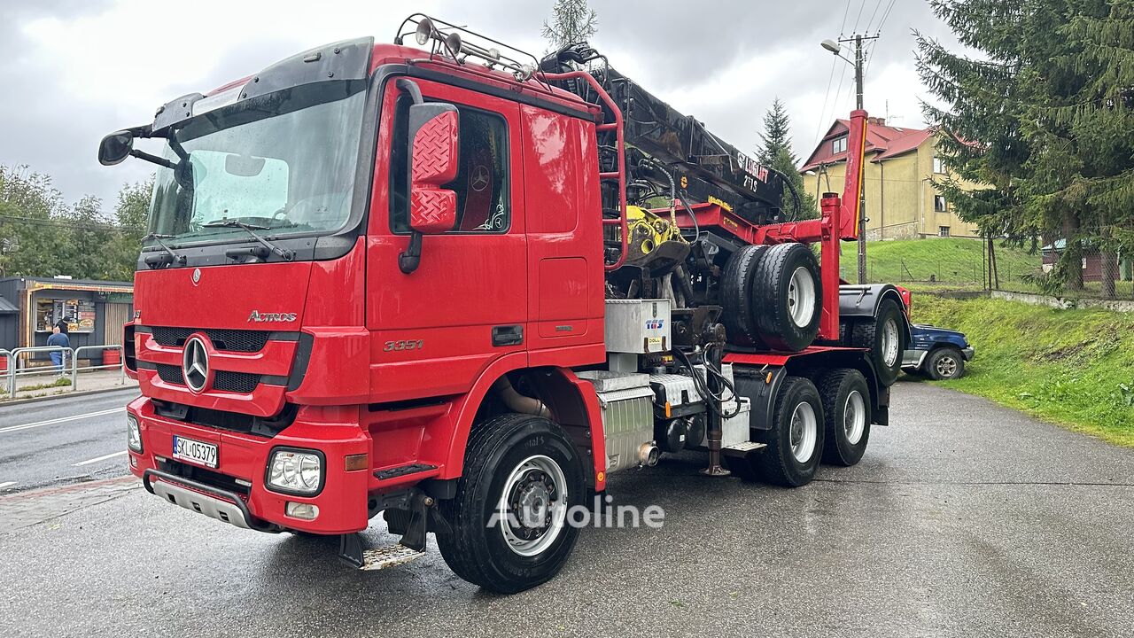 Mercedes-Benz ACTROS 3351 kamion za prevoz drva + šumarska prikolica