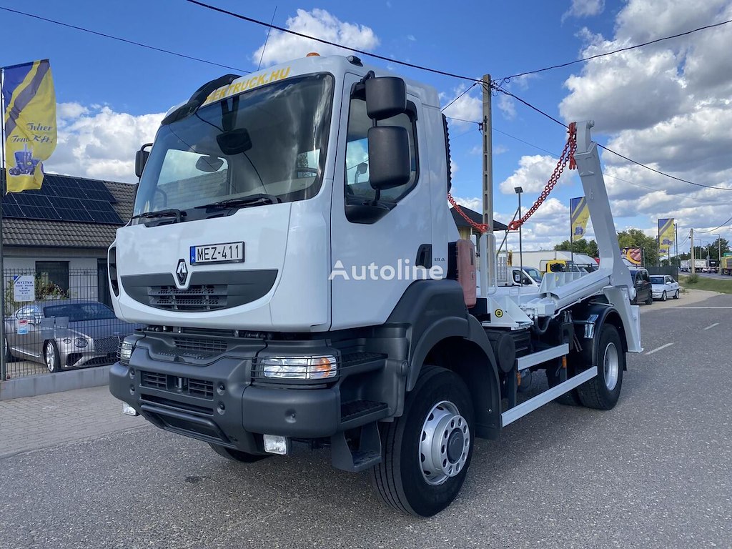 Renault KERAX 380.19 4X4 magyarországi / Láncos konténeres 27.000KM kamion autopodizač kontejnera