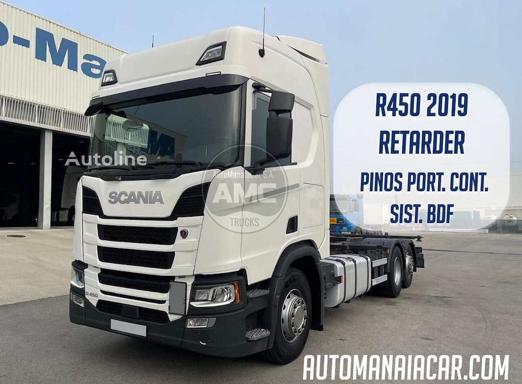 Scania R450 vozilo za prevoz kontejnera