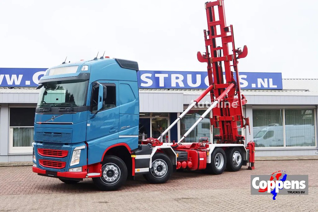 Volvo FH 460 Hooklift 8x2 Haakarm. 3x Steering axle kamion sa kukom za podizanje tereta