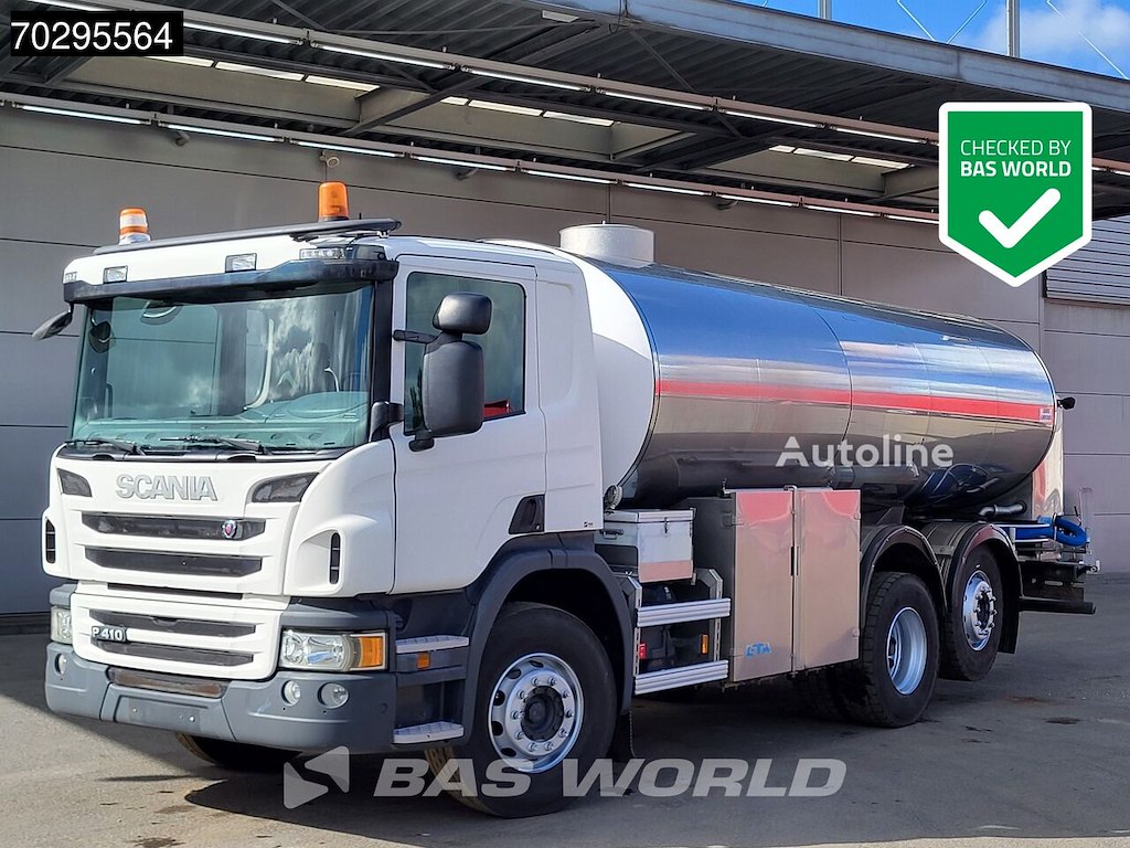 Scania P410 P 6X2 16000 Liter Tanker truck Automatic Retarder Lift+Stee kombi za brzu hranu