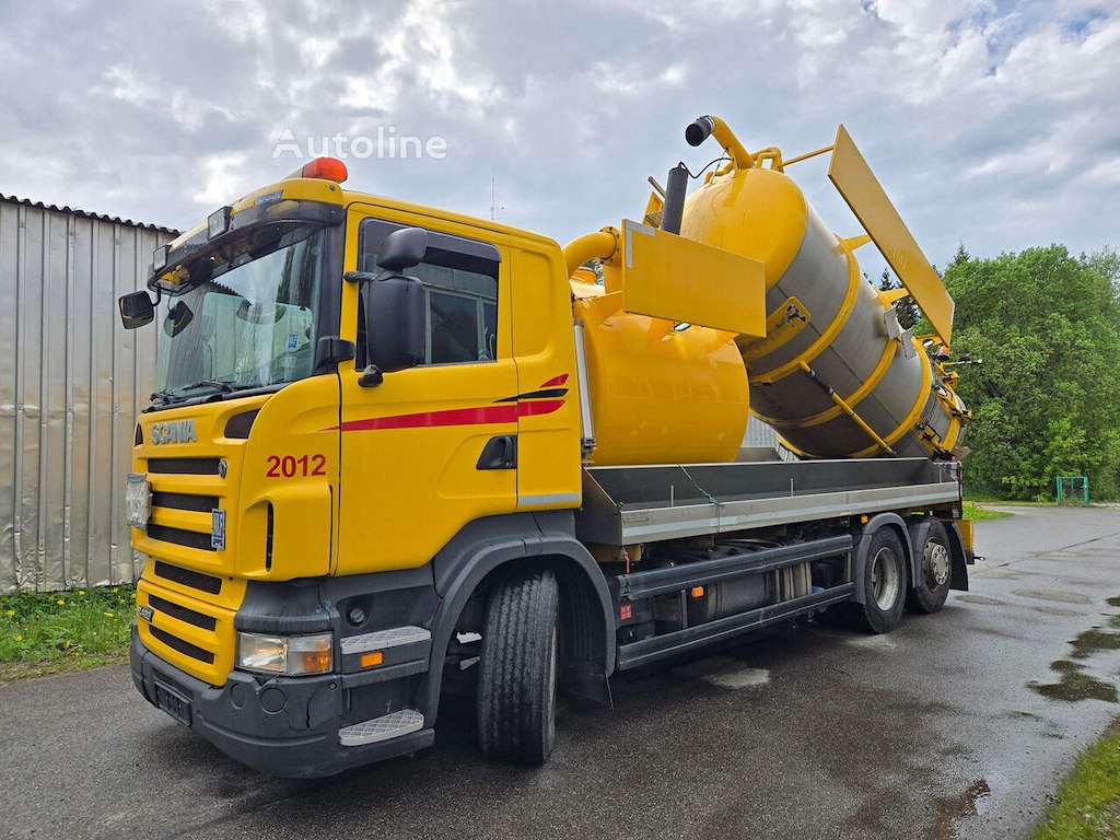 Scania R420 6X2 ADR AMPHITECH VORTEX 13m³ autofekalac