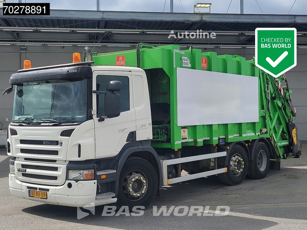 Scania P280 6X2 NL-Truck 20m3 MOL Pusher 2000 Lift-Lenkachse Euro 5 kamion za smeće