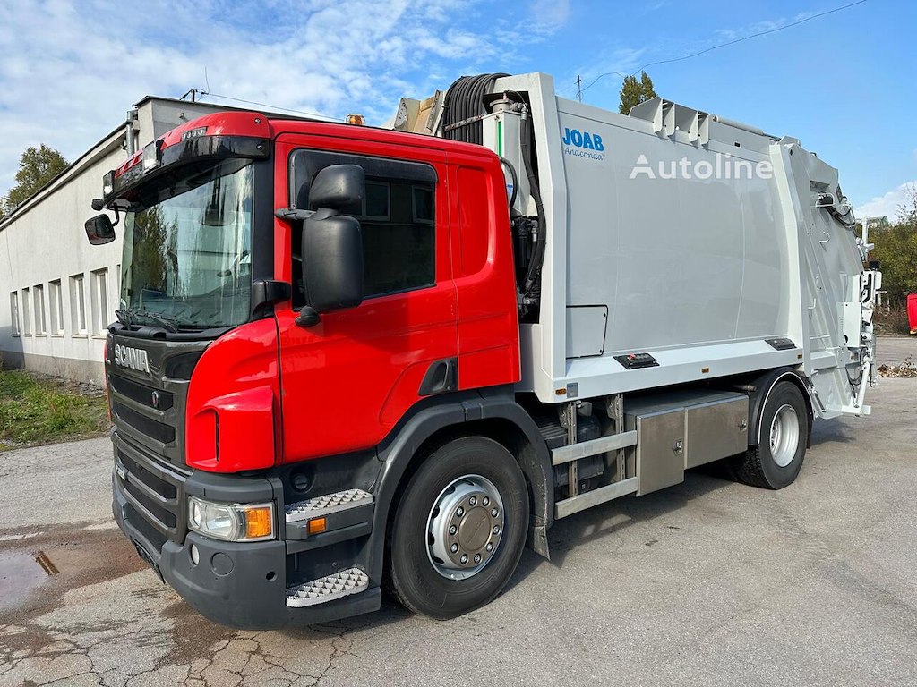 Scania P320 śmieciarka dwuosiowa z wagą JOAB 15m3 EURO 5 kamion za smeće
