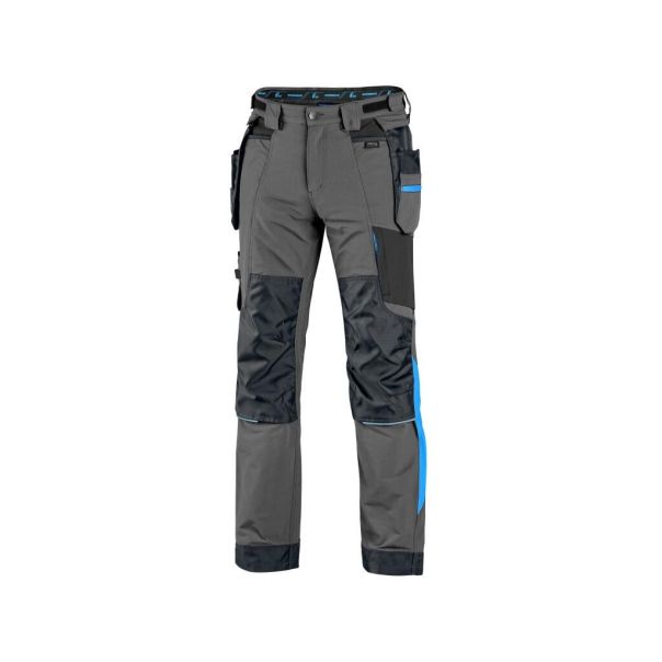 CANIS Radne pantalone Naos HV plava, siva/crna
