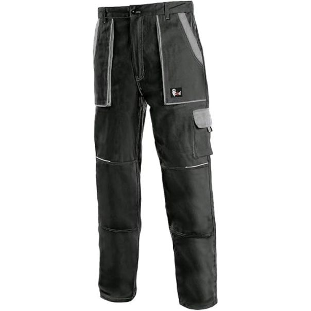 CANIS Radne pantalone do struka Luxy Josef, crna/siva