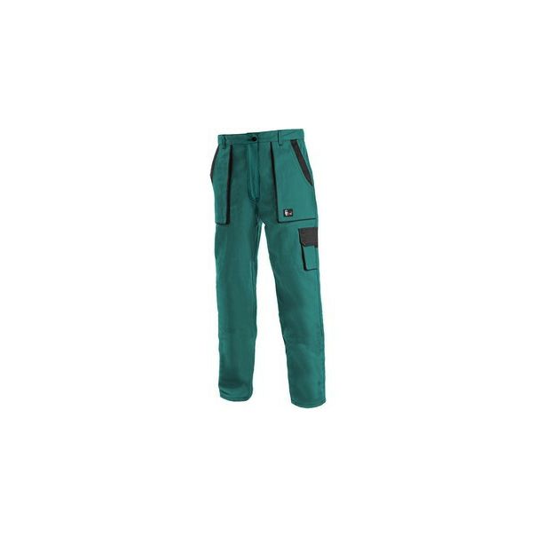 CANIS Ženske radne pantalone do struka Luxy Elena, zelena/crna