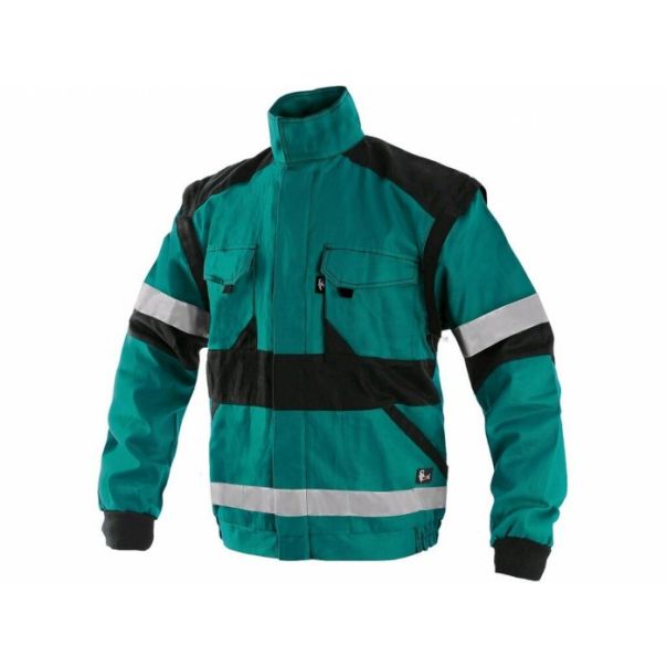 CANIS Radna bluza Luxy Bright, zelena/crna