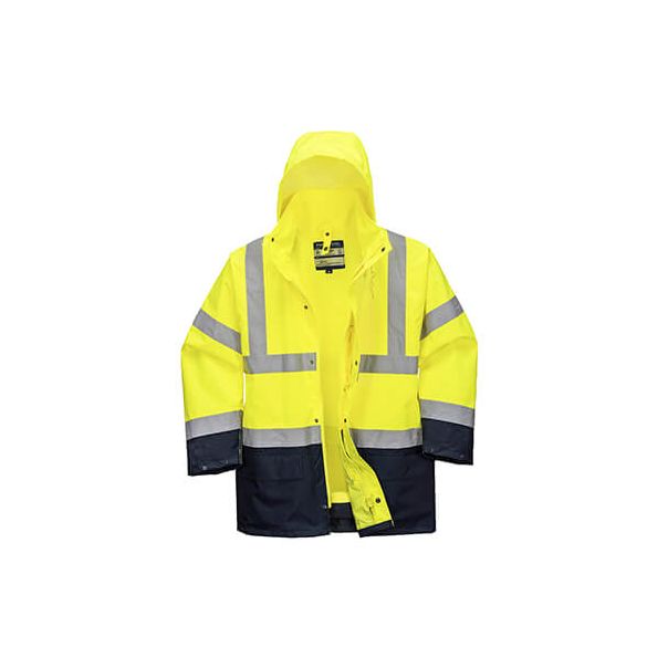 PORTWEST Jakna visoke vidljivosti S766 Essential 5u1 Hi-Vis, žuta/plava