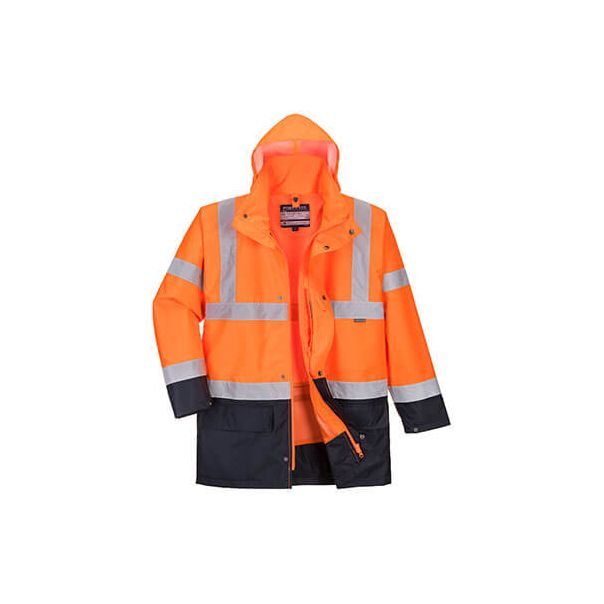 PORTWEST Jakna visoke vidljivosti S766 Essential 5u1 Hi-Vis, narandžasta/plava