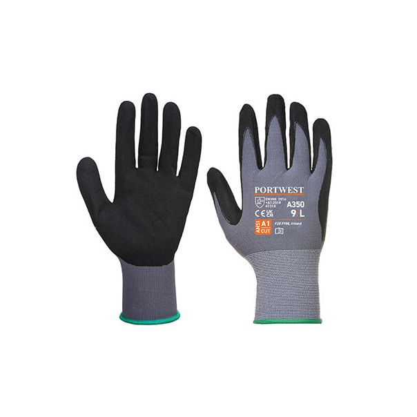 PORTWEST Rukavice A350 DermiFlex, crna